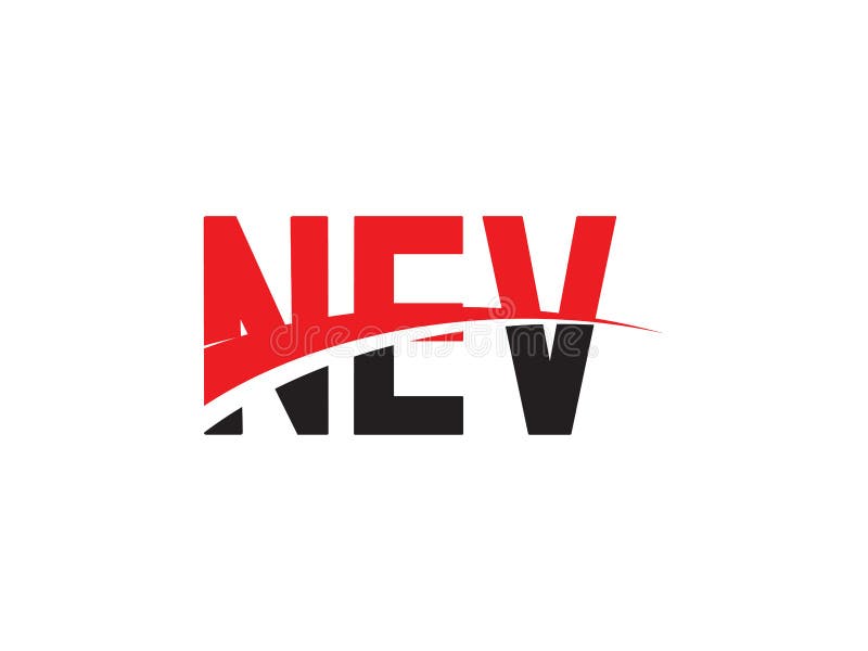 NEV Letter Initial Logo Design Vector Illustration Stock Vector ...