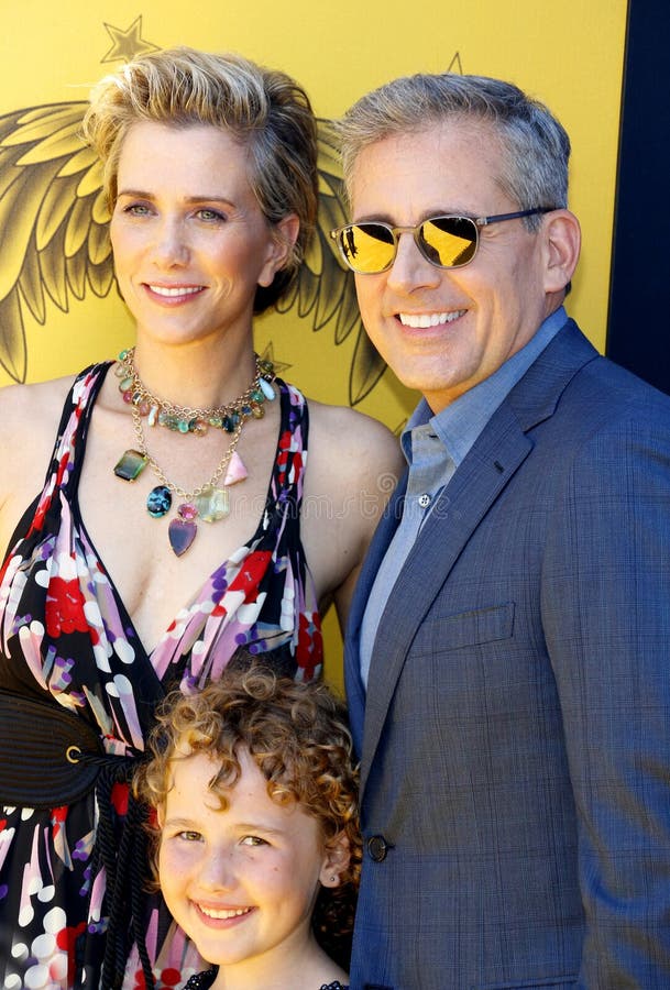 Nev Scharrel, Kristen Wiig E Steve Carell Fotografia Stock Editoriale ...