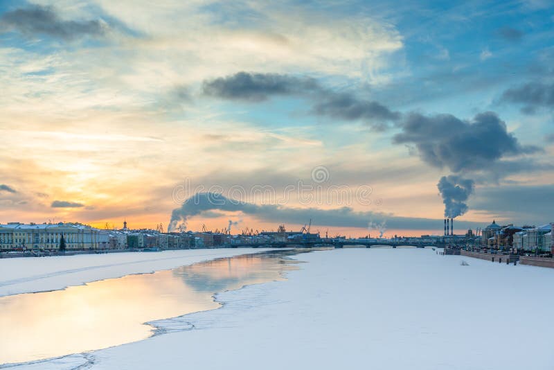 Neva river stock photo. Image of atmosphere, city, view - 83698818