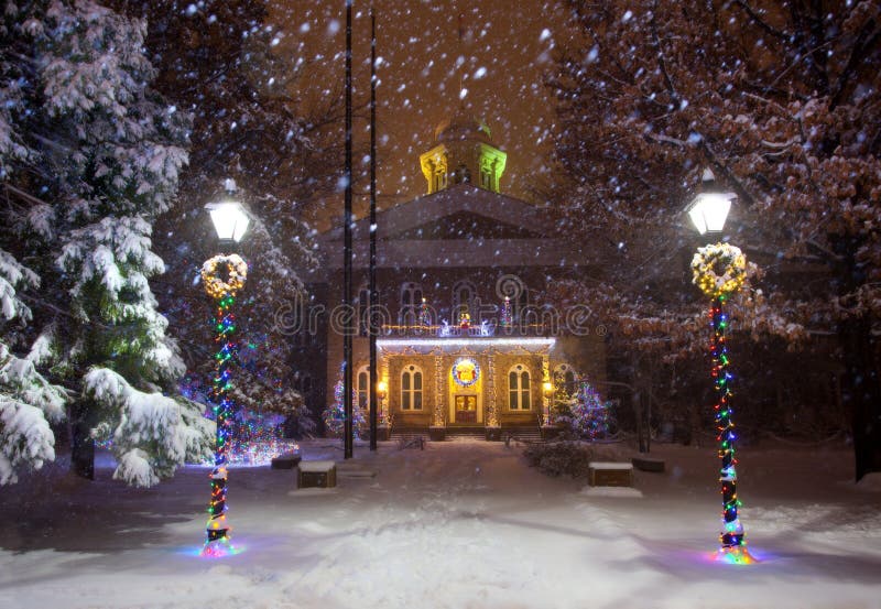 Nevada Capitol in winter stock image. Image of nevada - 28374625