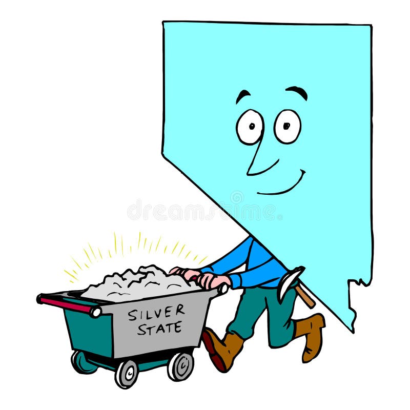 Nevada Map Cartoon Stock Illustrations – 122 Nevada Map Cartoon Stock ...
