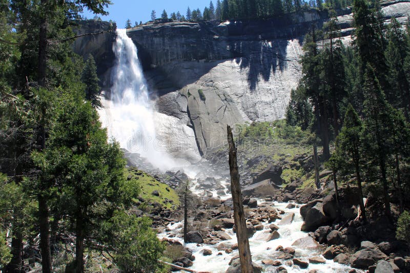 Nevada Falls 2 stock image. Image of states, falls, photograph - 59833219
