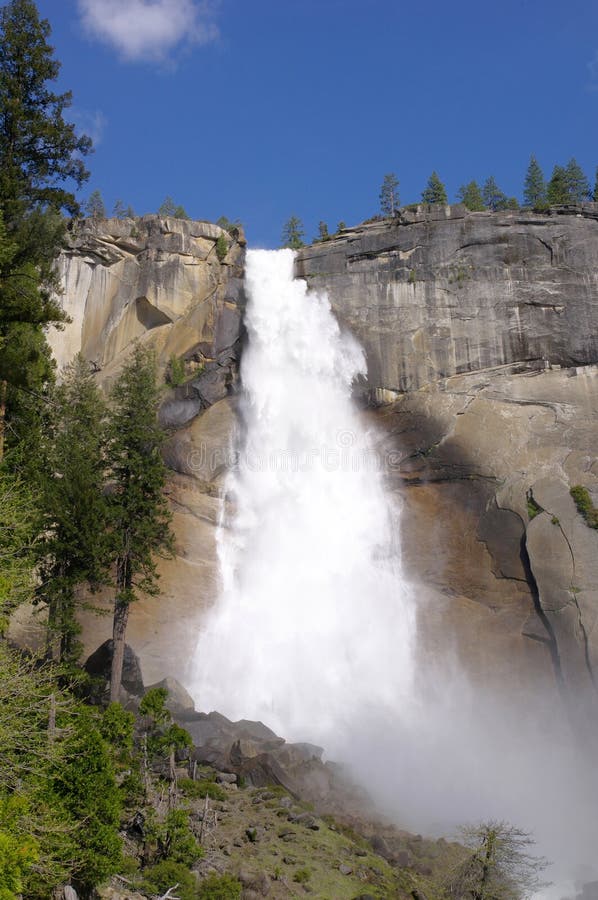 Nevada Falls in the Yosemite National Park Stock Photo - Image of ...