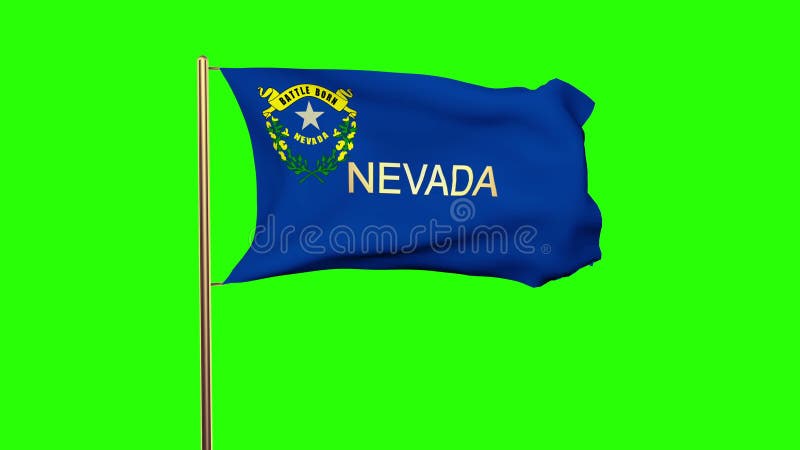 Nevada Flag Background Realistic Waving in the Wind 4K Video, for ...