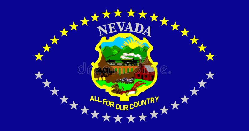 Nevada (1915-1929) Flag Vector Illustration Premium Quality Stock ...