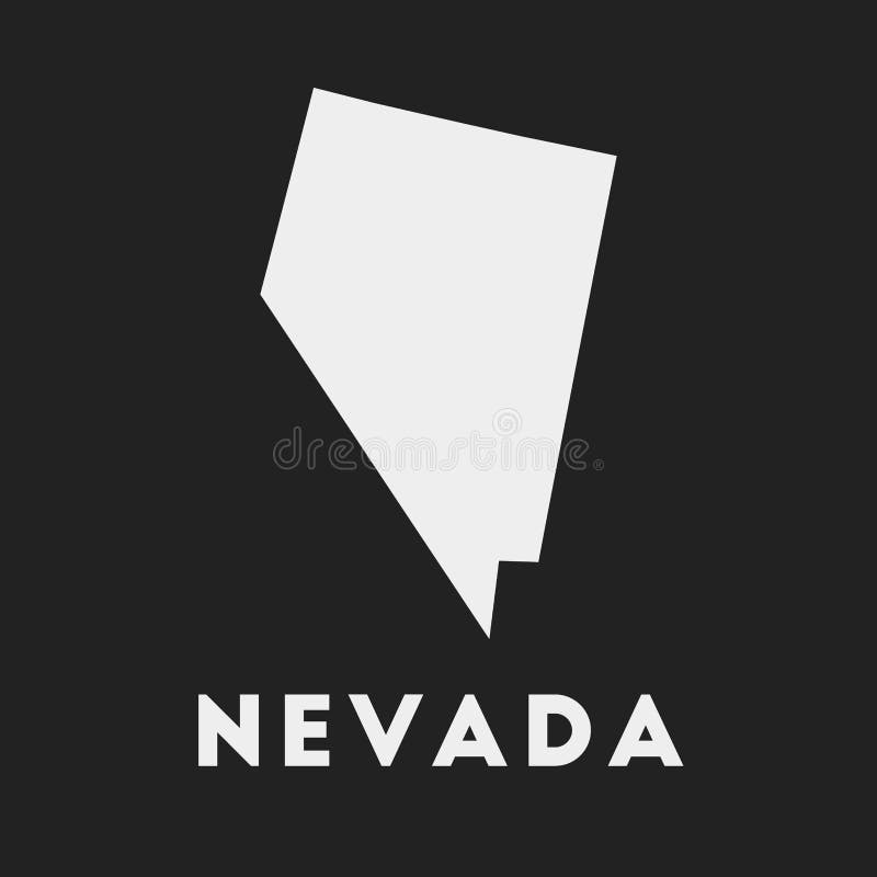 Nevada Map, Stylish Location Icon with Nevada Map and Flag Stock Vector ...