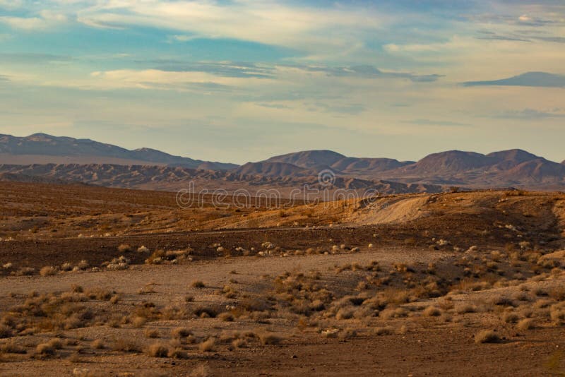 Nevada Landscape with Mountain Range Stock Photo - Image of mountains ...