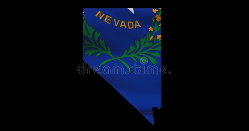 Nevada Map Outline PNG. State Flag Icon Stock Illustration ...