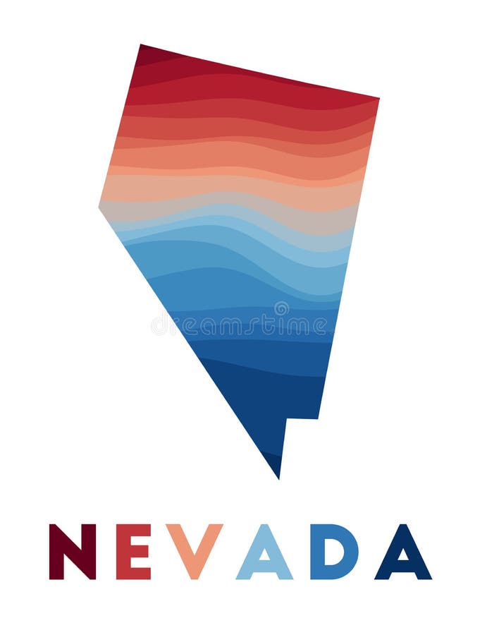 Nevada map. stock vector. Illustration of region, outline - 184317357