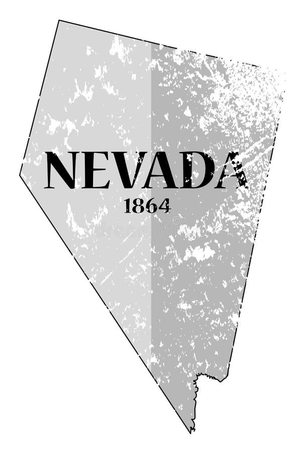Nevada State E Data Grunged Illustrazione di Stock - Illustrazione di ...