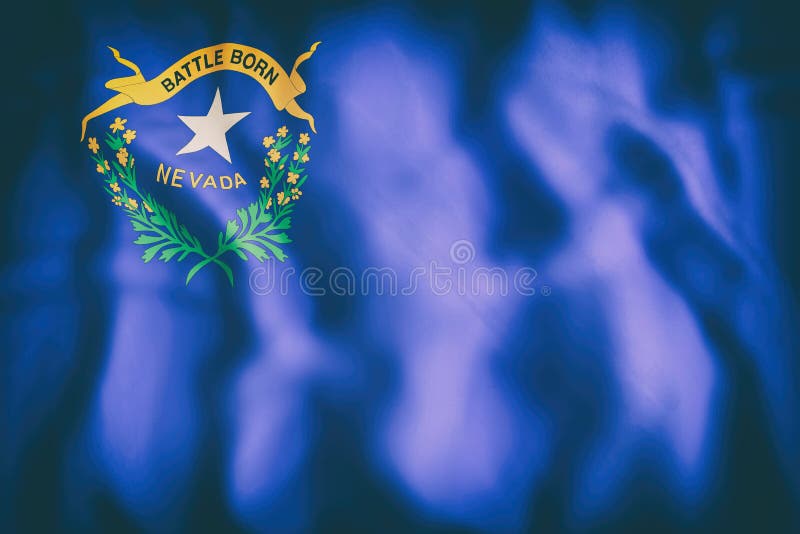 Nevada State flag stock illustration. Illustration of carson - 99193035