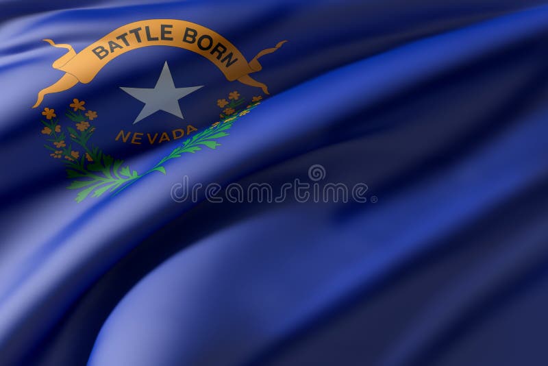 Nevada State flag stock illustration. Illustration of emblem - 87844564