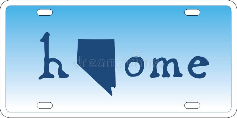Nevada State License Plate Vector Stock Vector - Illustration of local ...