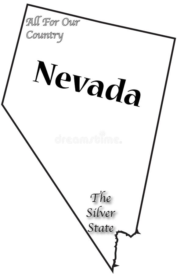 Nevada State Motto E Slogan Illustrazione di Stock - Illustrazione di ...