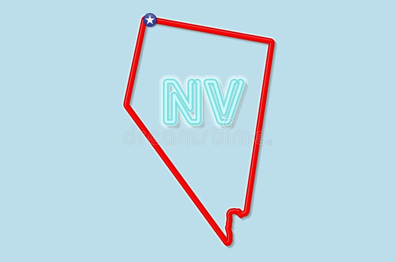 Nevada US State Stencil Map. Laser Cutting Template on Transparent ...