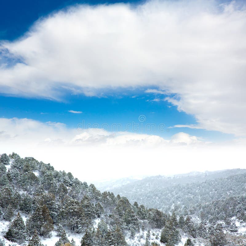 Nevada USA Spring Snow in the Mountains Stock Image - Image of america ...