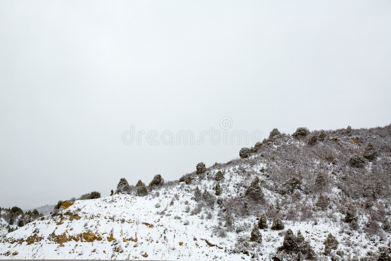 Nevada USA Spring Snow in the Mountains Stock Photo - Image of overcast ...