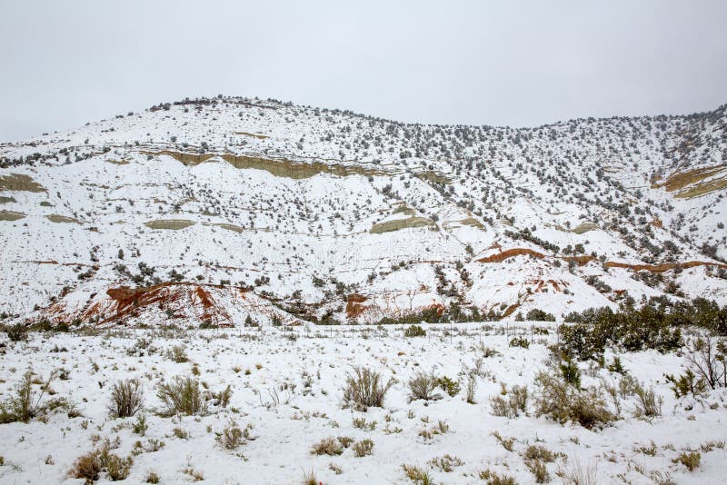 Nevada USA Spring Snow in the Mountains Stock Image - Image of nature ...