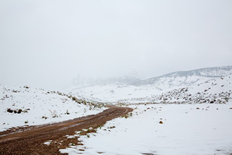 Nevada USA Spring Snow in the Mountains Stock Image - Image of peak ...