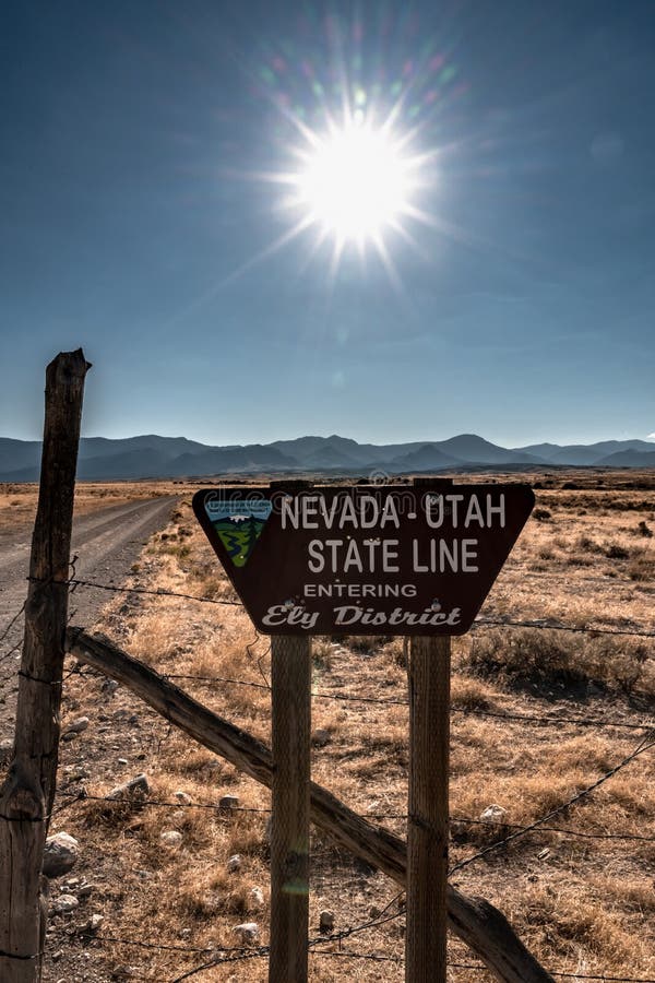 Nevada Utah State Line Fence Stock Photos - Free & Royalty-Free Stock ...