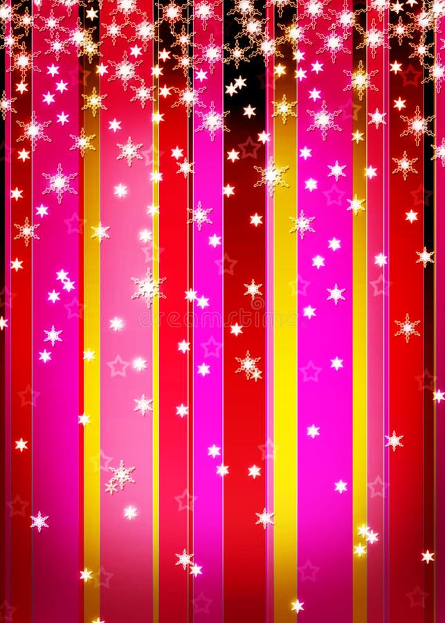 Nevadas Bonitas En Rayas Coloreadas Stock de ilustración - Ilustración ...