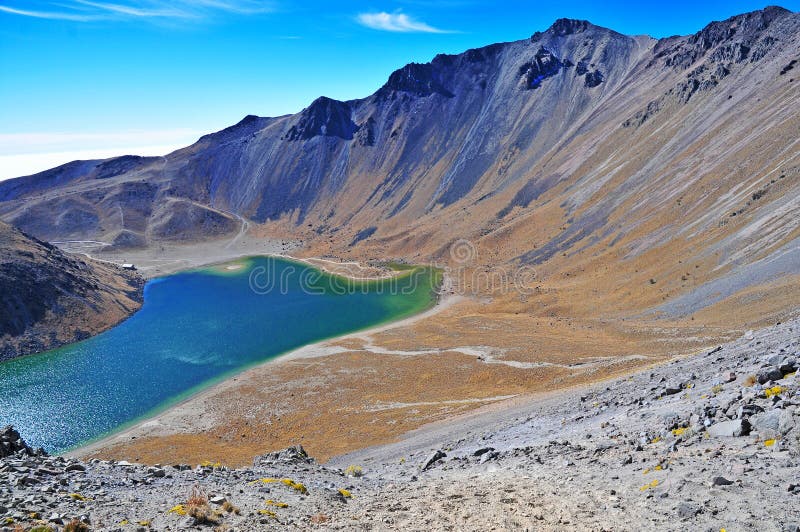 Topmening Van Nevado DE Toluca Met Lage Wolken in De Trans-Mexicaanse ...
