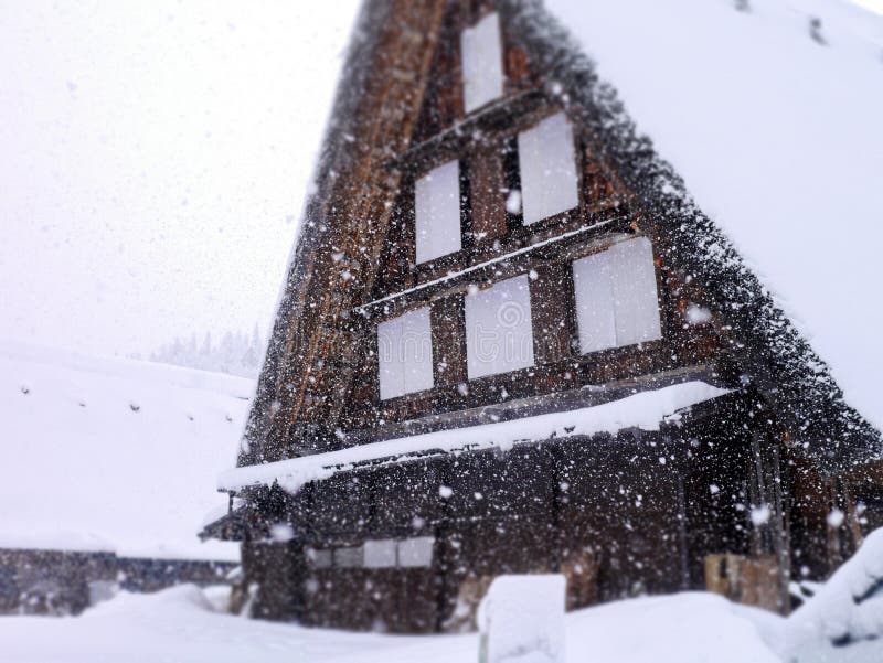 Nevar imagem de stock. Imagem de arquitetura, vista, branco - 86638963