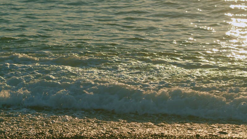 Never Endless Sea Water Surface View and Sun Blaze. View of the Water ...