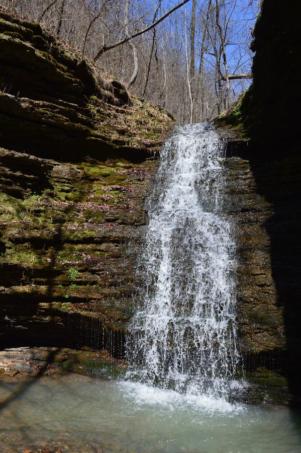 Never Ever Again Falls, Ozark Mountains Stock Photo - Image of falls ...