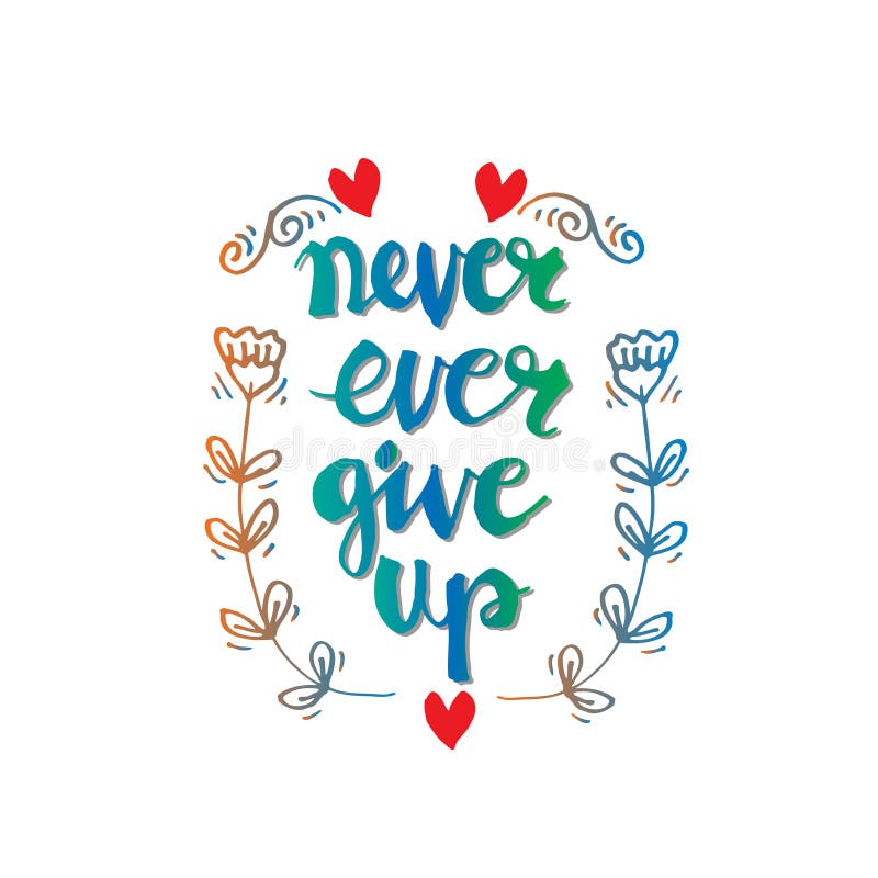 Never Give Up Logo