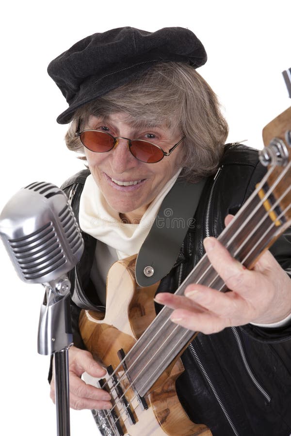 Never Too Old To Rock And Roll Stock Photo - Image of style ...