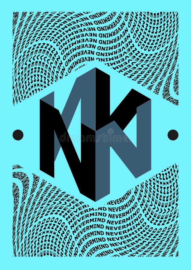 Nevermind Abastract Typography Vector Poster Stock Vector ...