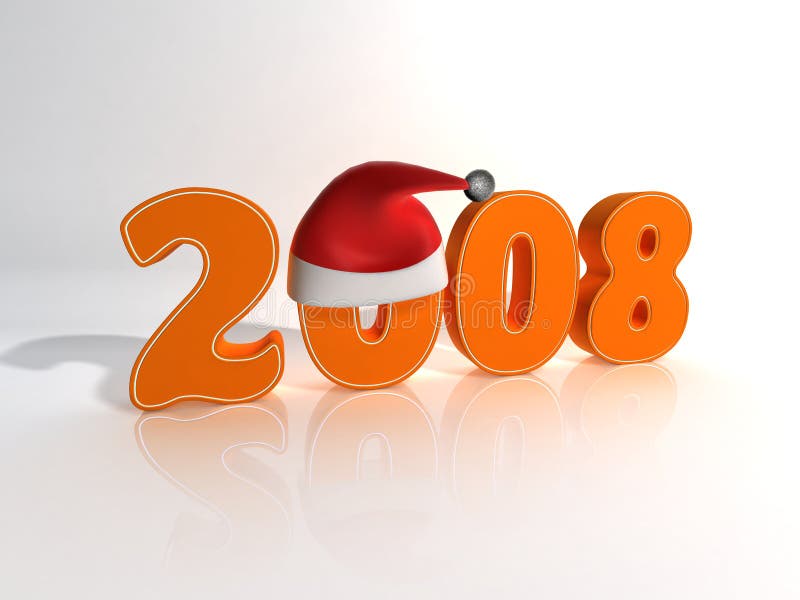 New 2008 Year stock illustration. Illustration of symbol - 3596490