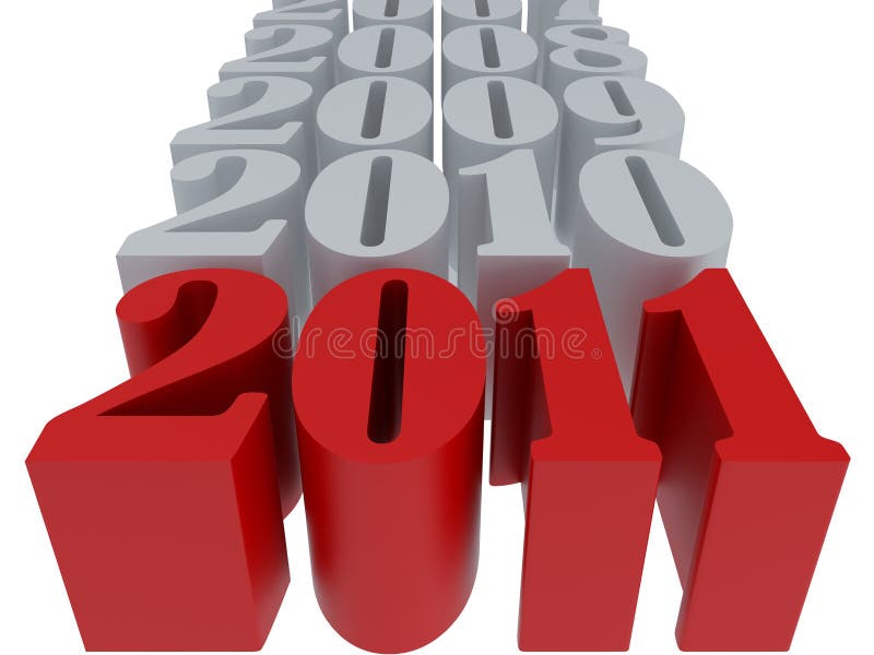 New 2011 year stock illustration. Illustration of white - 15979336