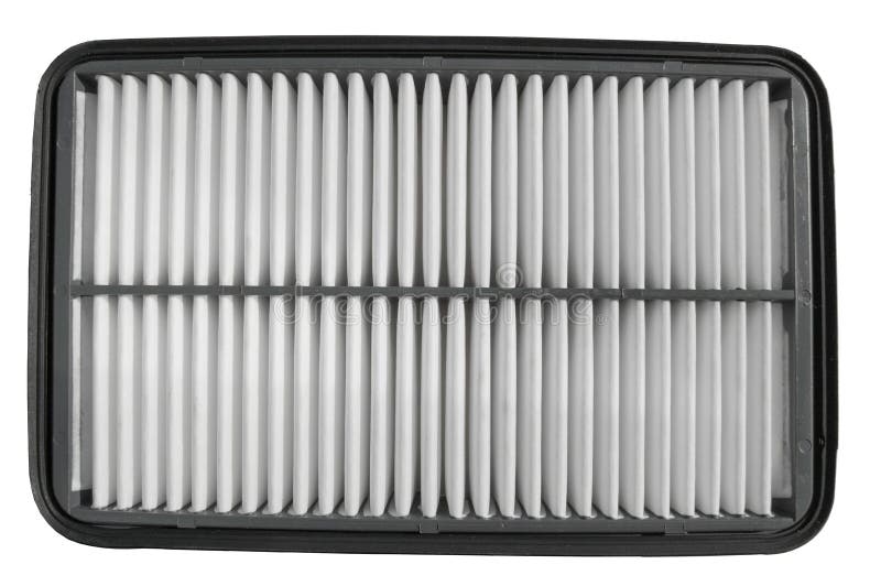 New Air Cleaner. White Auto Filter Stock Photo - Image of industry ...
