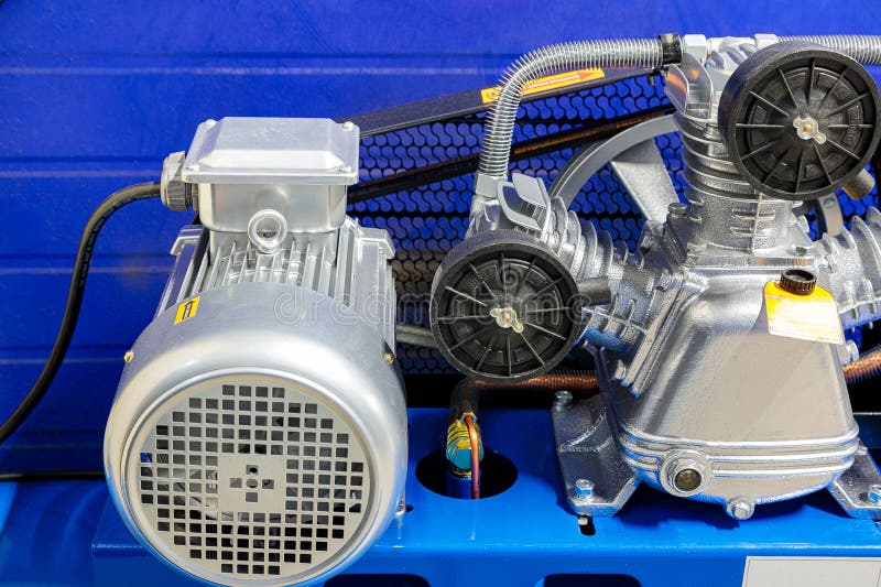 New Air Compressor in Production. Stock Photo - Image of technology ...