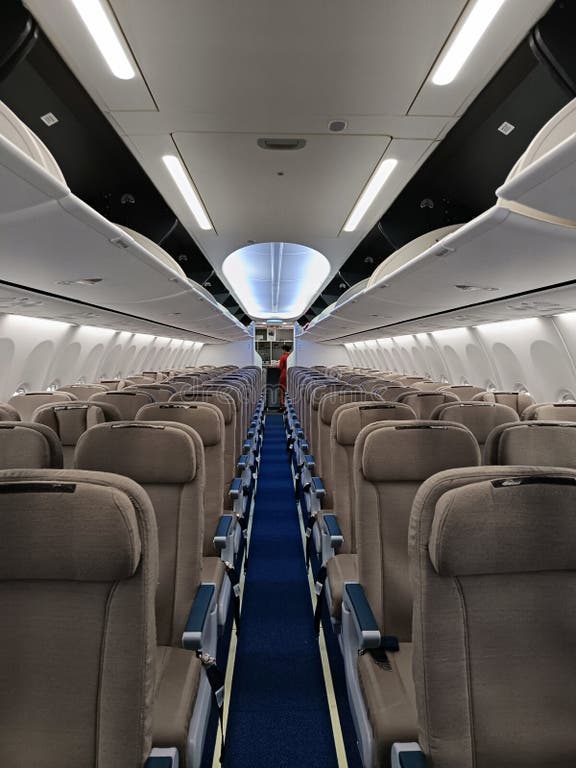New Air India Boeing Plane Inside Stock Image - Image of plane, india ...