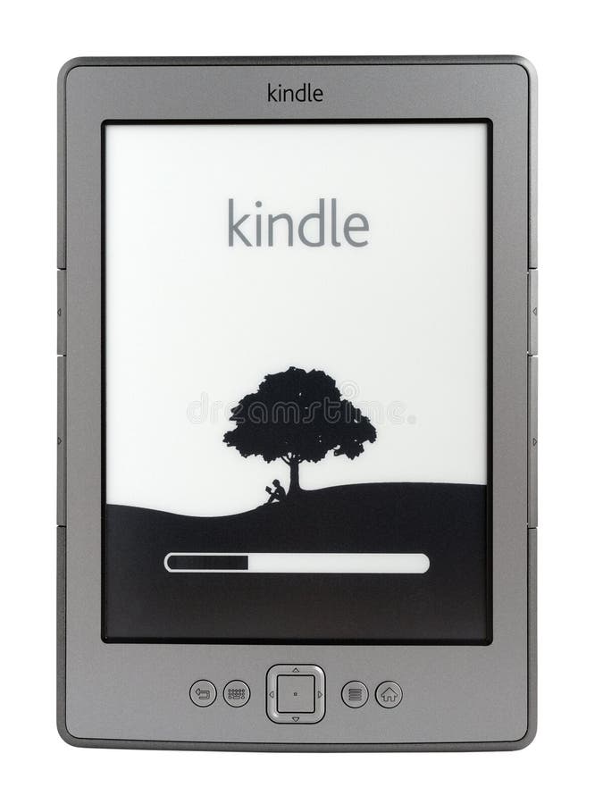 New Amazon Kindle E-Reader 4th Generation Editorial Image - Image of ...