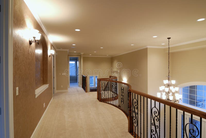New American Home Hallway stock photo. Image of house - 4893098