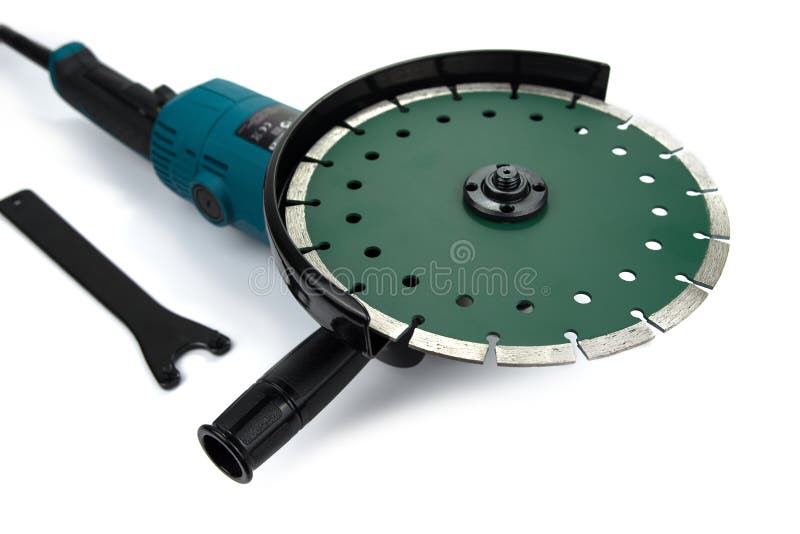 New Angle Grinder with a Diamond Disc Cutter for Stone Ceramic and ...