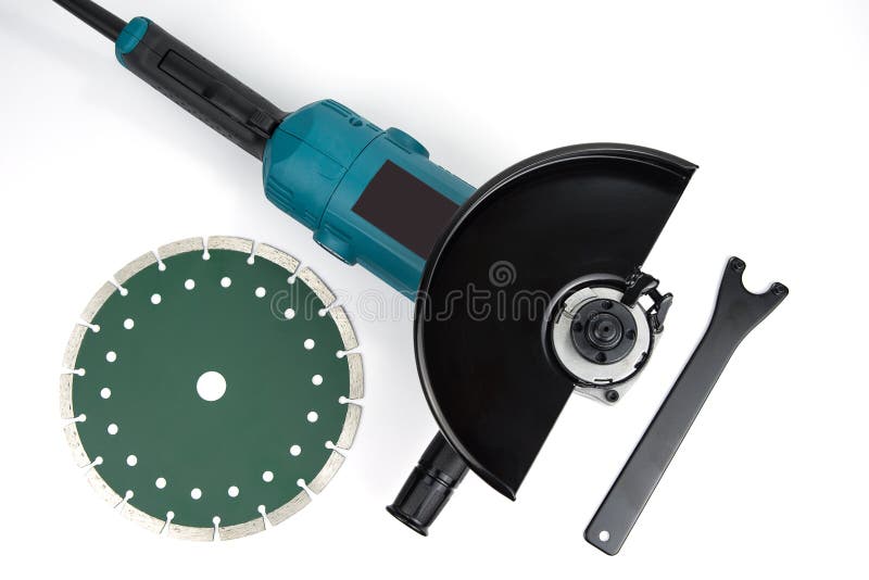 New Angle Grinder with a Diamond Disc Cutter for Stone Ceramic and ...