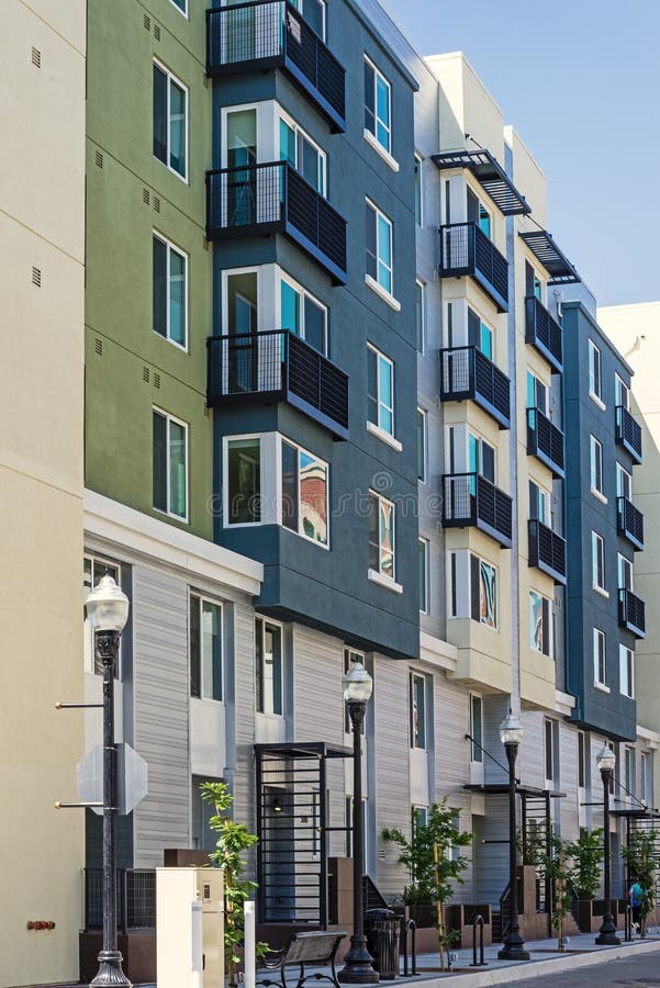 New Apartment Building Construction Site Stock Image - Image of details ...