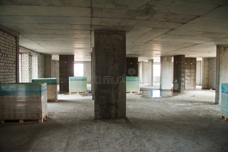 New apartment, empty room stock photo. Image of architecture - 89339320