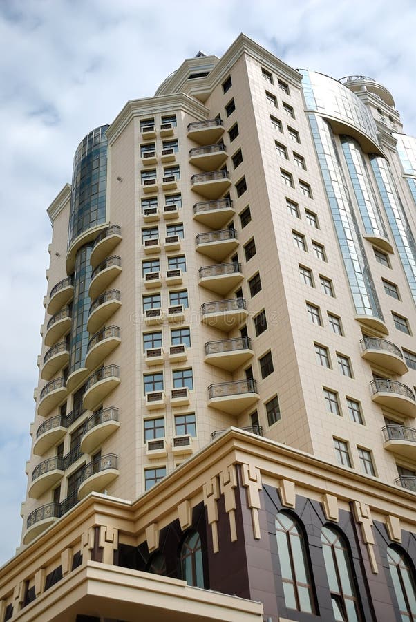 New apartment skyscraper stock photo. Image of convoluted - 6196238