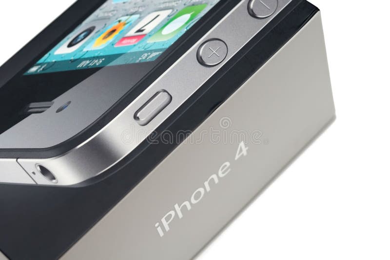 New Apple iPhone 4 editorial stock image. Image of iphone - 20240039