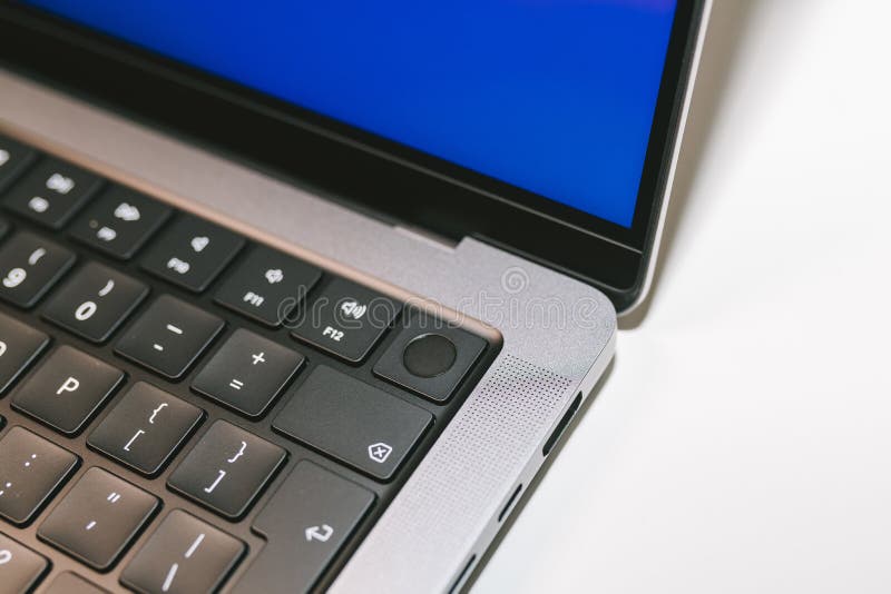 New Apple MacBook Pro 2021 14 Inch Stock Photo - Image of thunderbolt ...