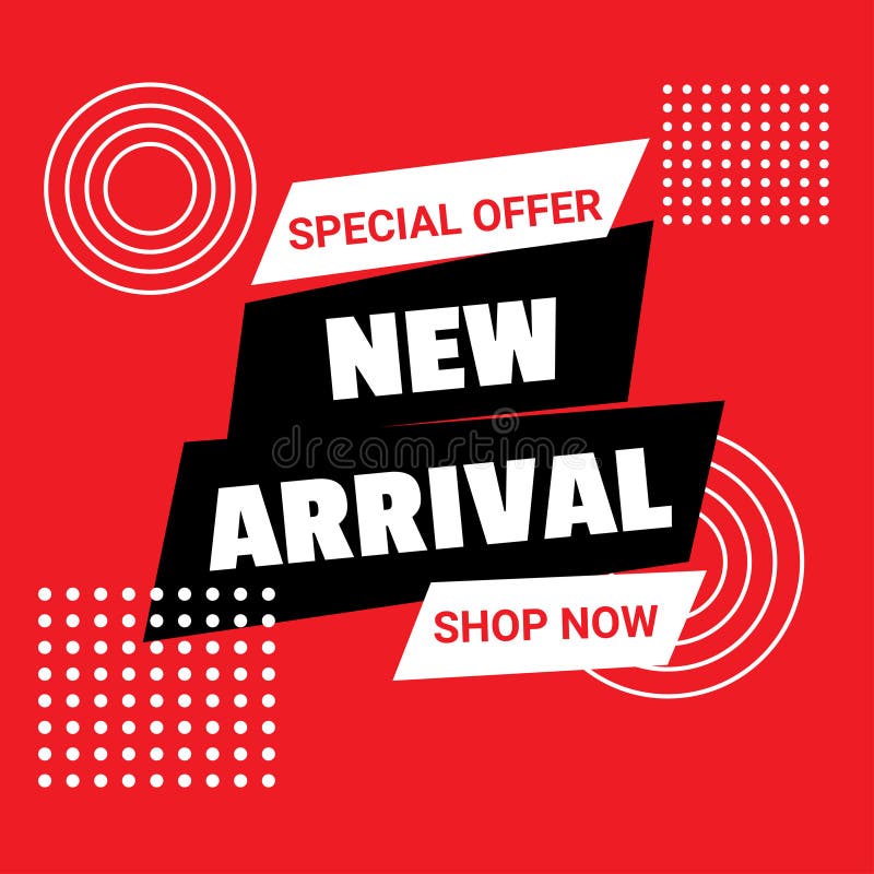 New Arrival Banner Template. Special Offer Stock Vector - Illustration ...