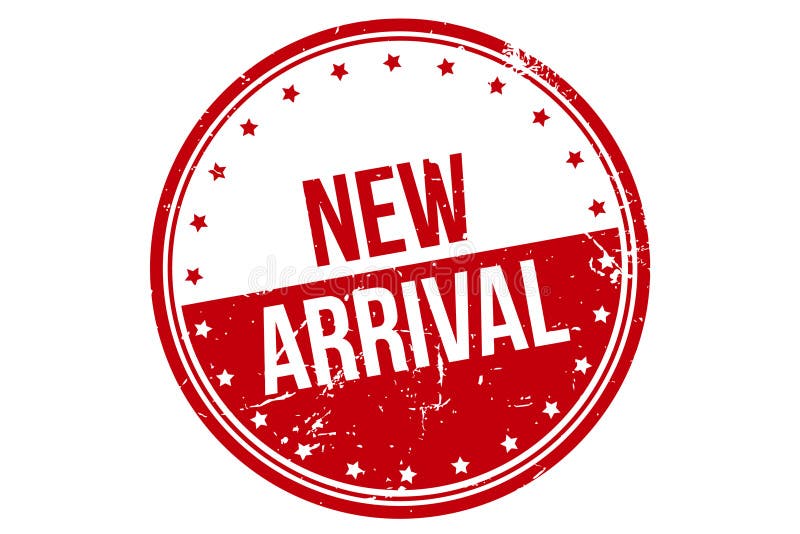 New Arrival Rubber Stamp. Red New Arrival Rubber Grunge Stamp Seal ...