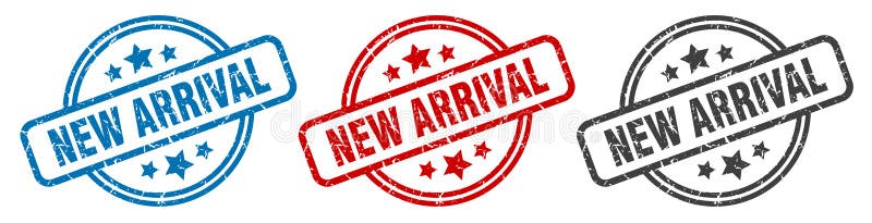 New Arrival Stamp. New Arrival Round Isolated Sign Stock Vector ...
