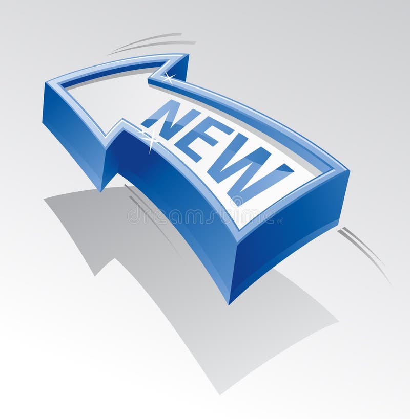 New arrow. stock vector. Illustration of clickable, offer - 19873016